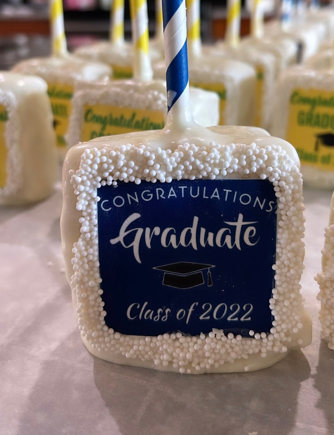 Graduation Krispie Pops - Etsy