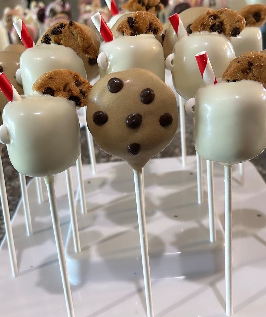 Milk and Cookies Cakepops - Etsy
