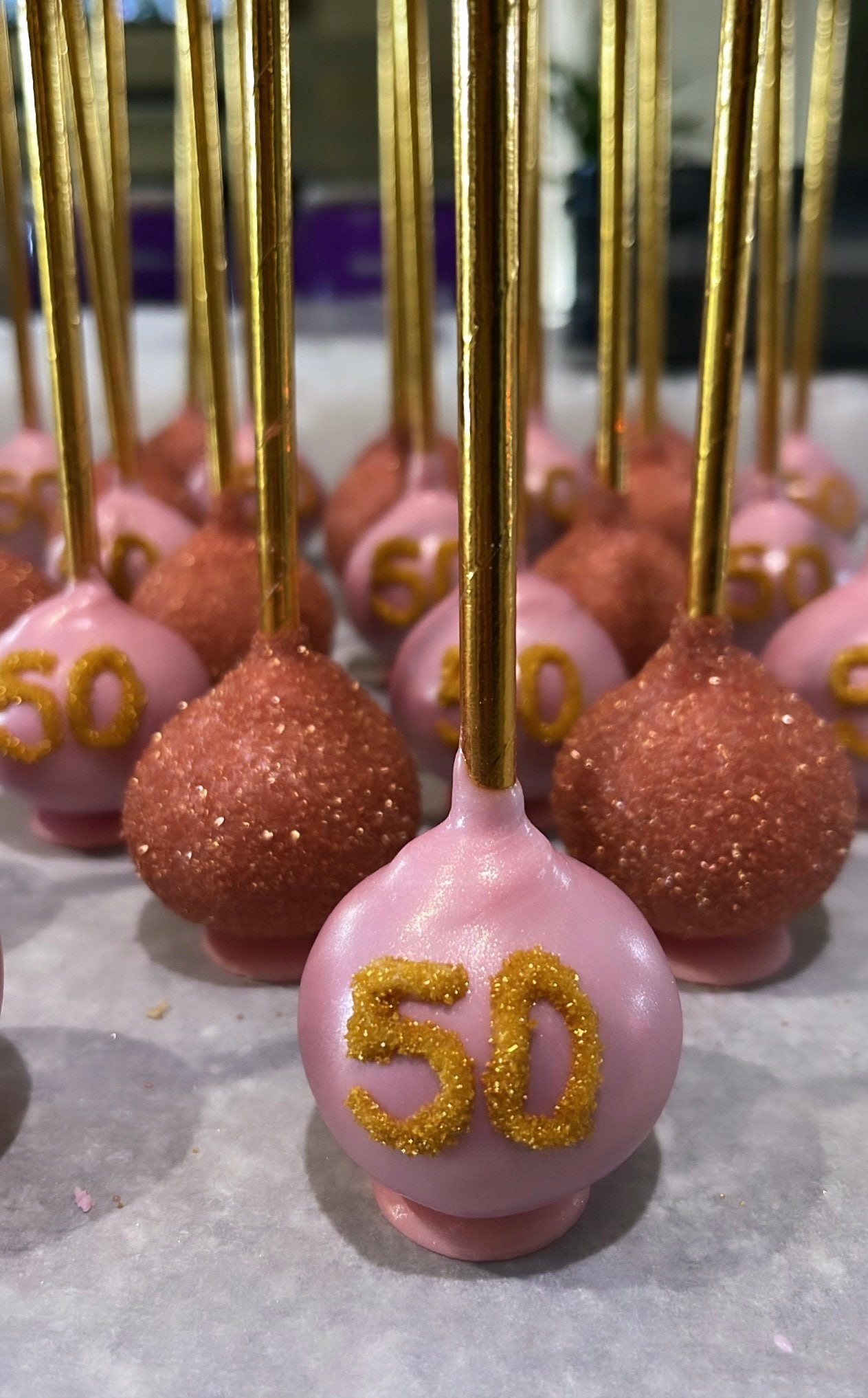 Edible Glitter Cake Pops
