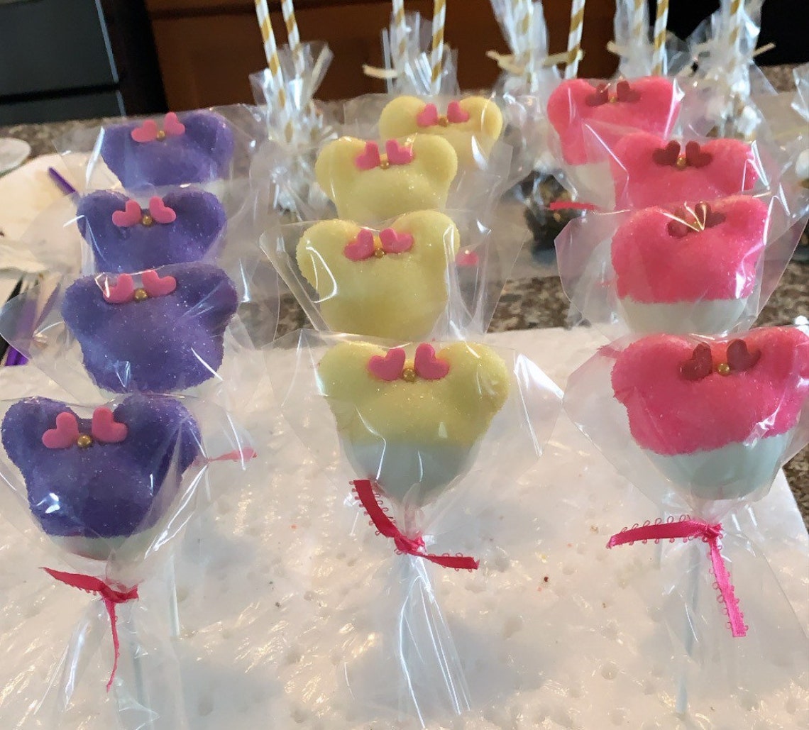 Minnie or Mickey Mouse Cakepops | Etsy