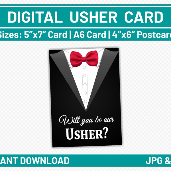 Usher Printable - Etsy