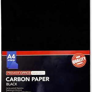 Carbon Copy Paper BLUE or BLACK A4 (10 Sheets) Hand Copy Duplicate Copy ...