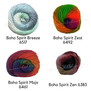 Cygnet Boho Spirit Knitting Yarn / Wool - 100g DK Aran Knit Ball Arun ...