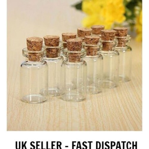 100 20ml Bottles With Corks. Bitty Bottle. Glass Vials Jars. | Etsy