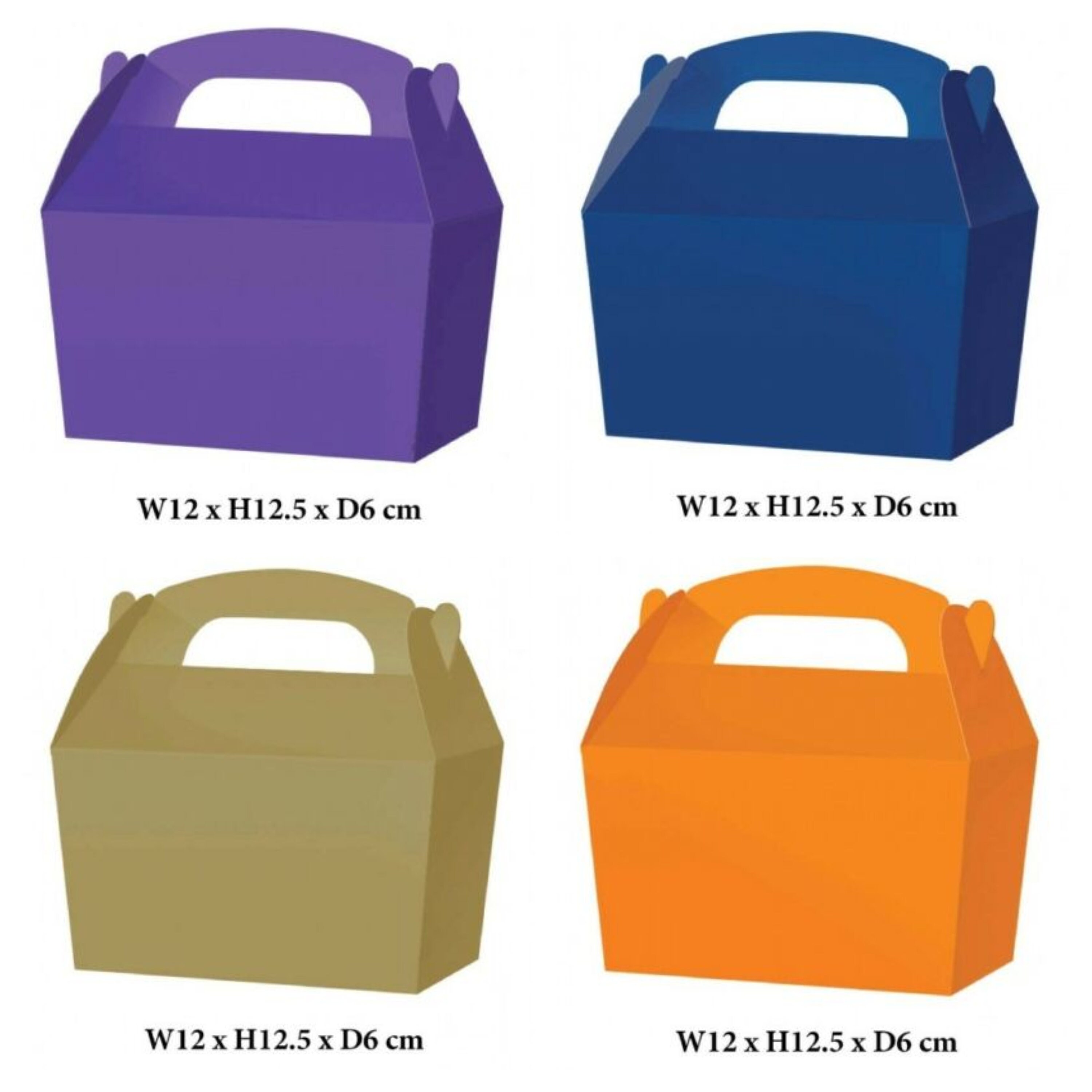 Pack of 5 - Treat Boxes Cupcake Gift Party Loot Bag Wedding Children ...