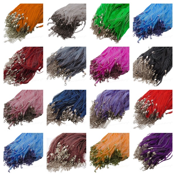 Silk Ribbon Necklace - Etsy