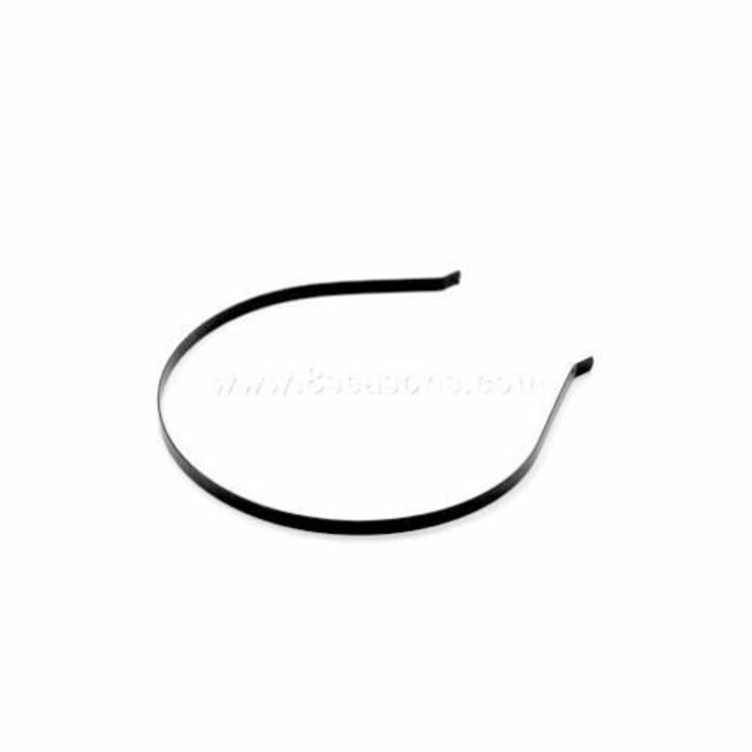 Plain Black Metal Alice Band Tiara Headband 6mm Craft Accessories ...