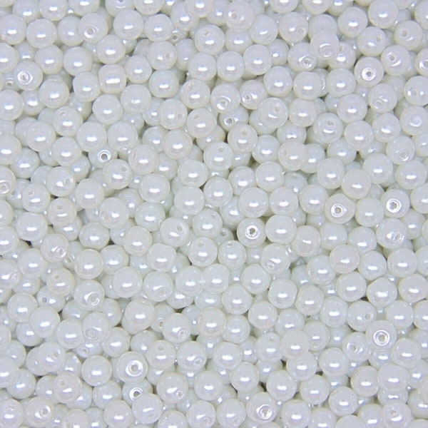 Pearl Glass Beads - Etsy