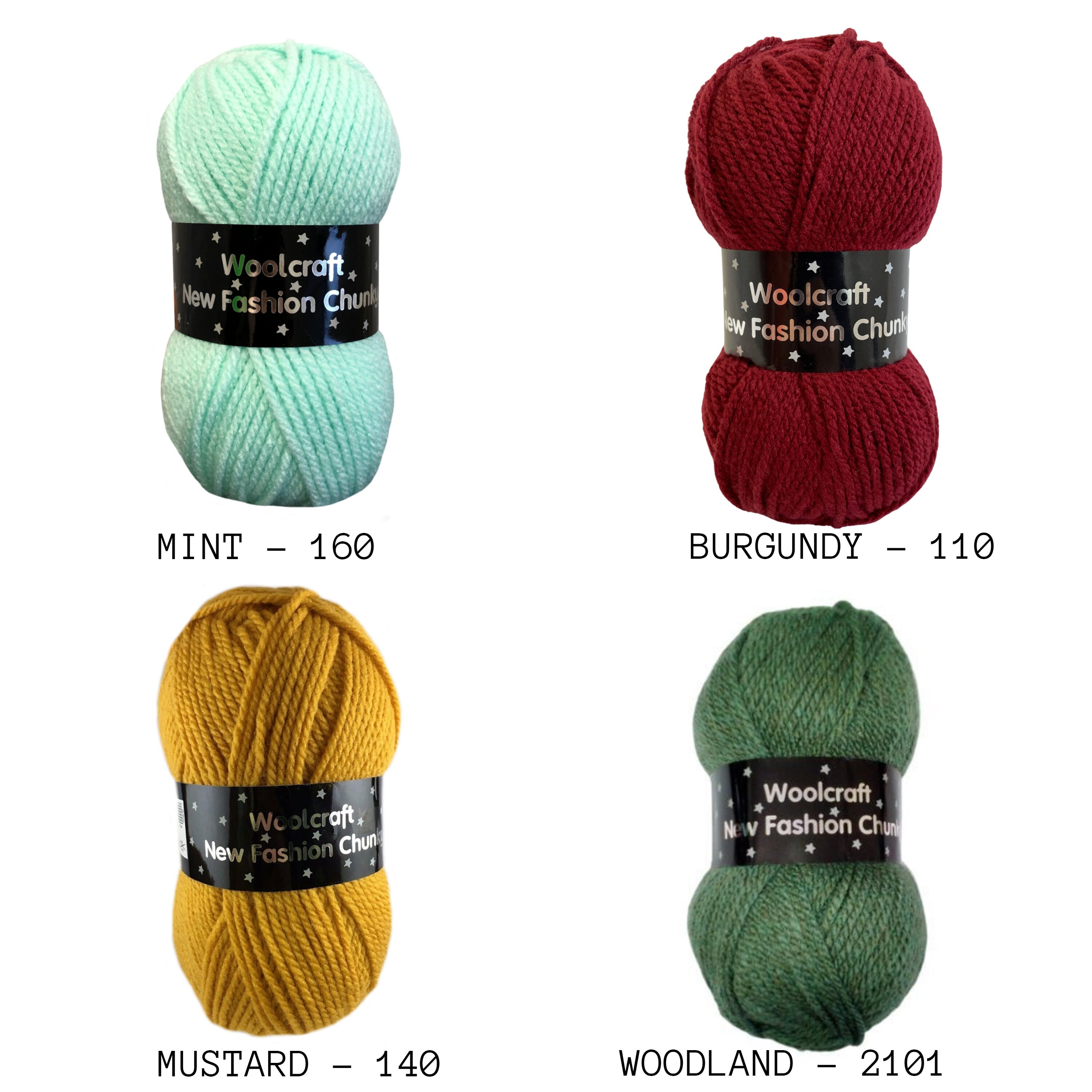 Woolcraft New Fashion CHUNKY Knitting Yarn Wool - 100g Ball - Etsy UK