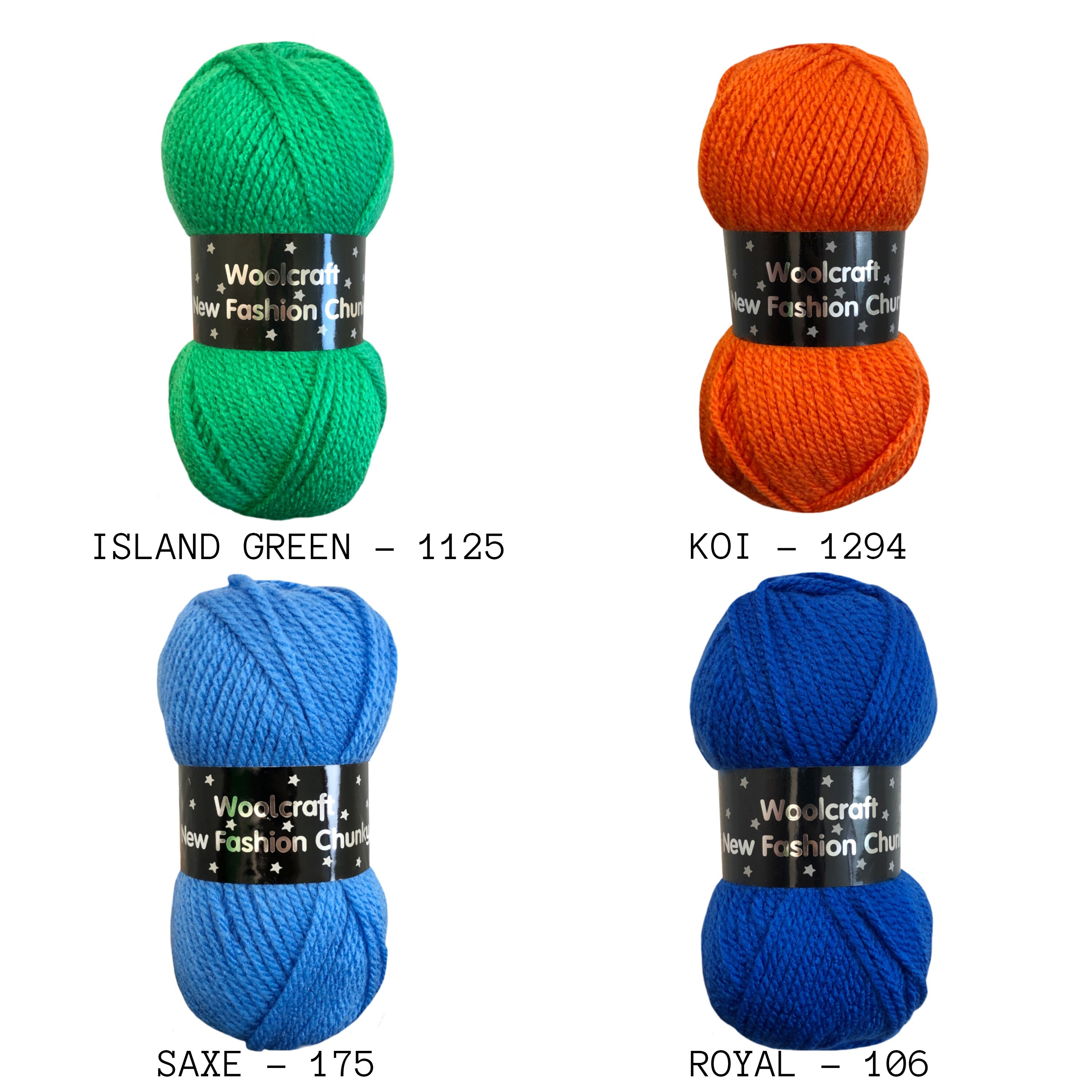 Woolcraft New Fashion CHUNKY Knitting Yarn Wool - 100g Ball - Etsy UK