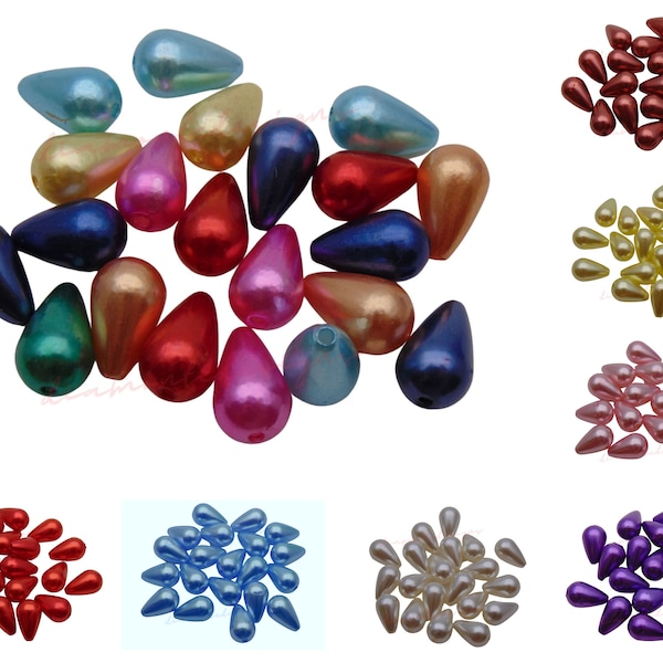 Tear Drop Beads - Etsy Canada