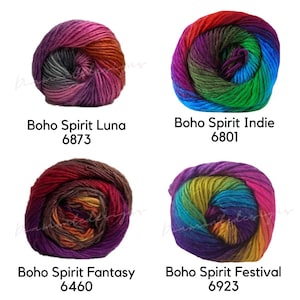 Cygnet Boho Spirit Knitting Yarn / Wool - 100g DK Aran Knit Ball Arun ...