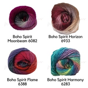 Cygnet Boho Spirit Knitting Yarn / Wool - 100g DK Aran Knit Ball Arun ...