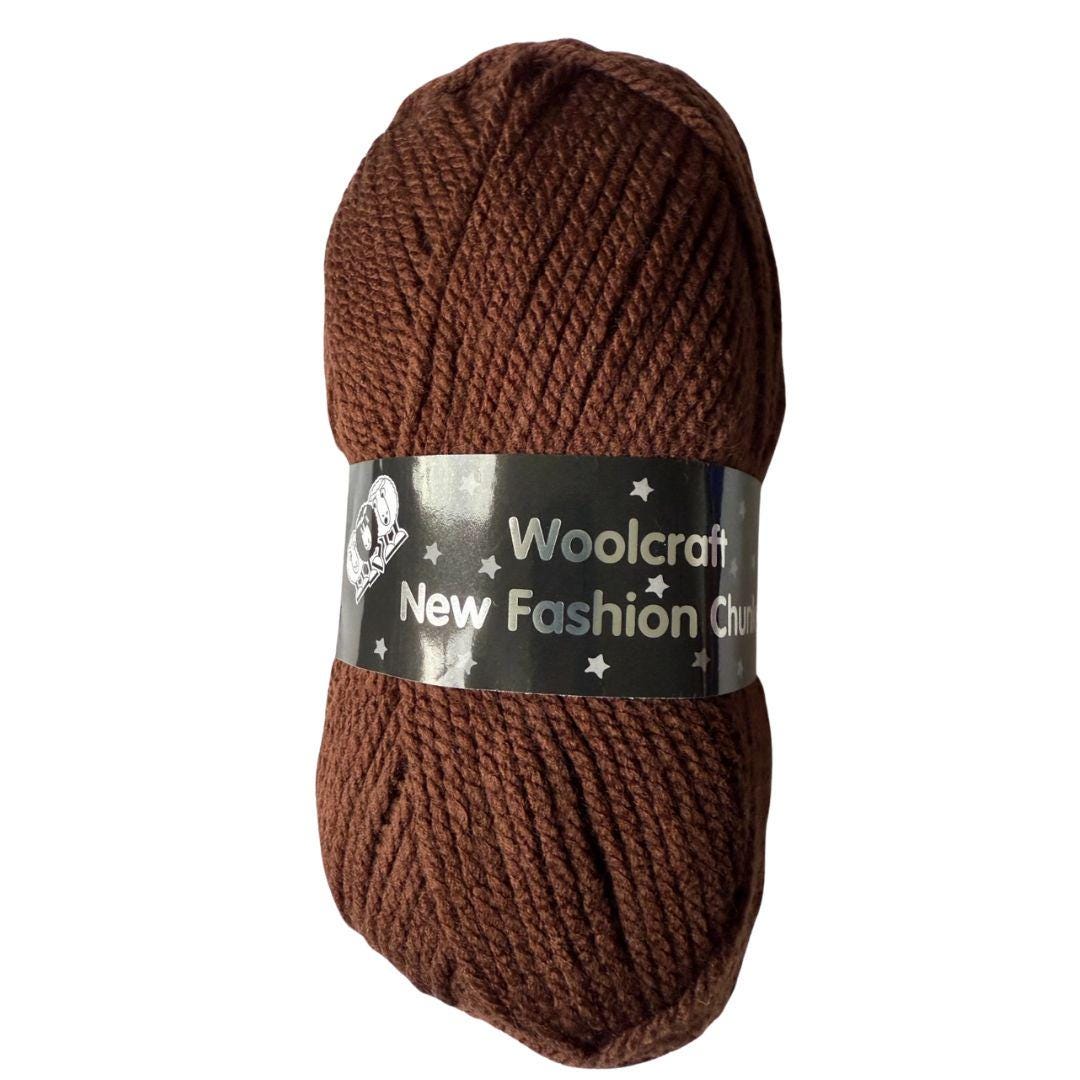 Woolcraft New Fashion CHUNKY Knitting Yarn Wool - 100g Ball - Etsy UK