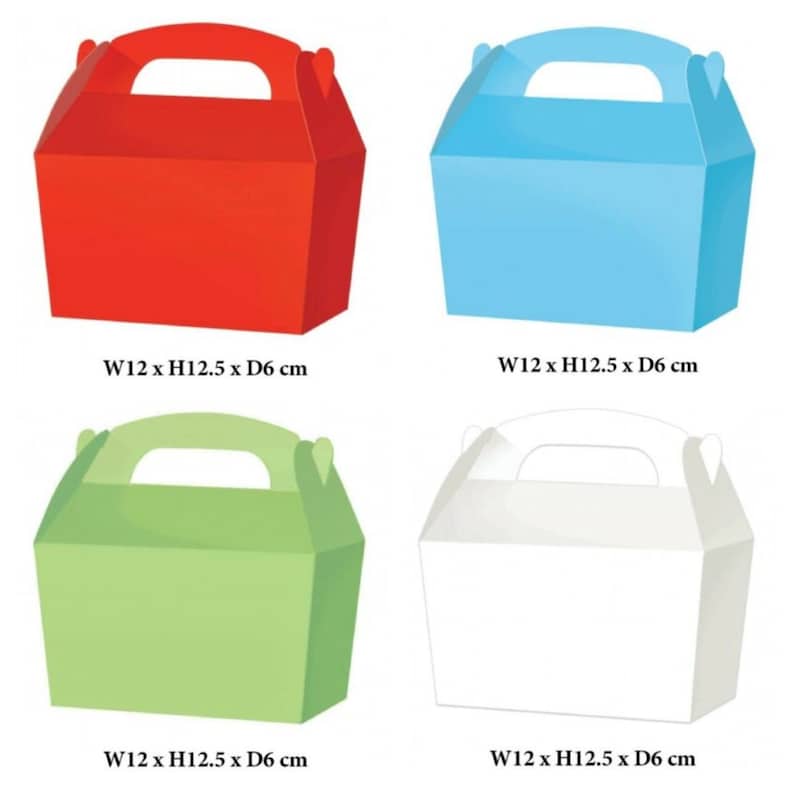 Pack of 5 - Treat Boxes Cupcake Gift Party Loot Bag Wedding Children ...