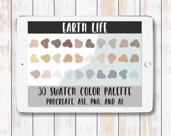 Forest Procreate Color Palette Nature Palette Misty Forest - Etsy