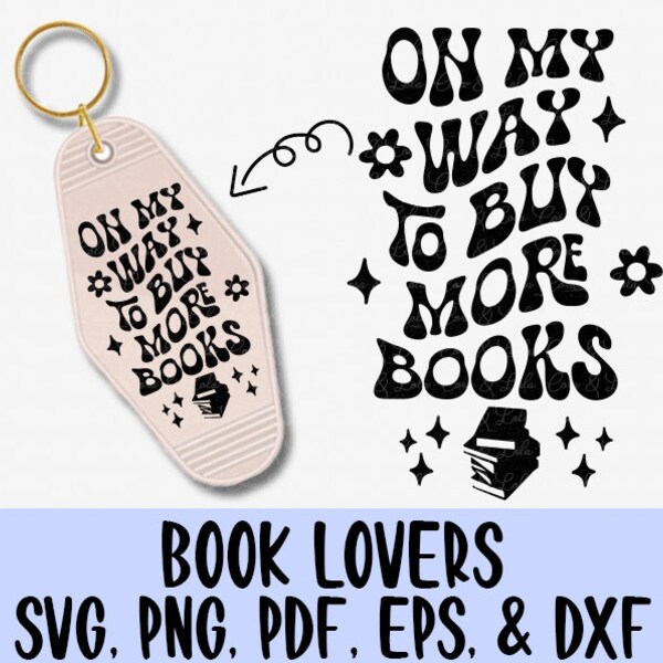 Bookish Keychain - Etsy