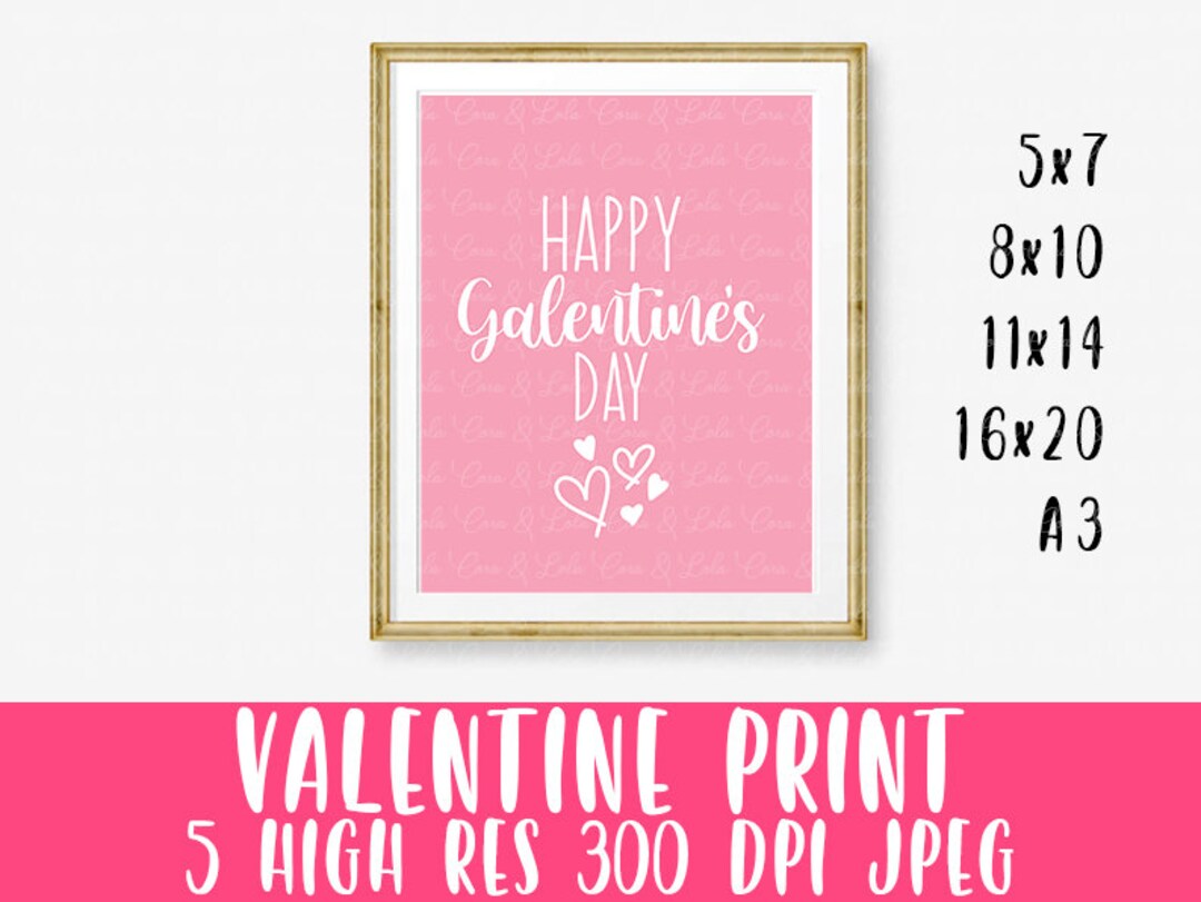 Valentine's Day Printable Love Print XOXO Printable Galentines Day ...