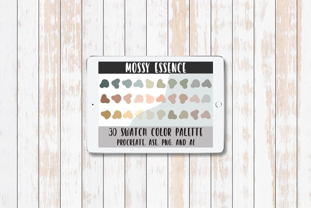 Nature PROCREATE Color Palette for Ipad, Digital Illustration Swatches ...