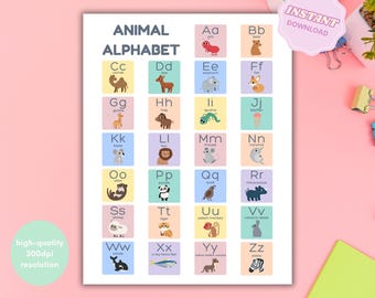 Alphabet Chart Phonics Chart Letter Sound Activity Preschool Montessori ...