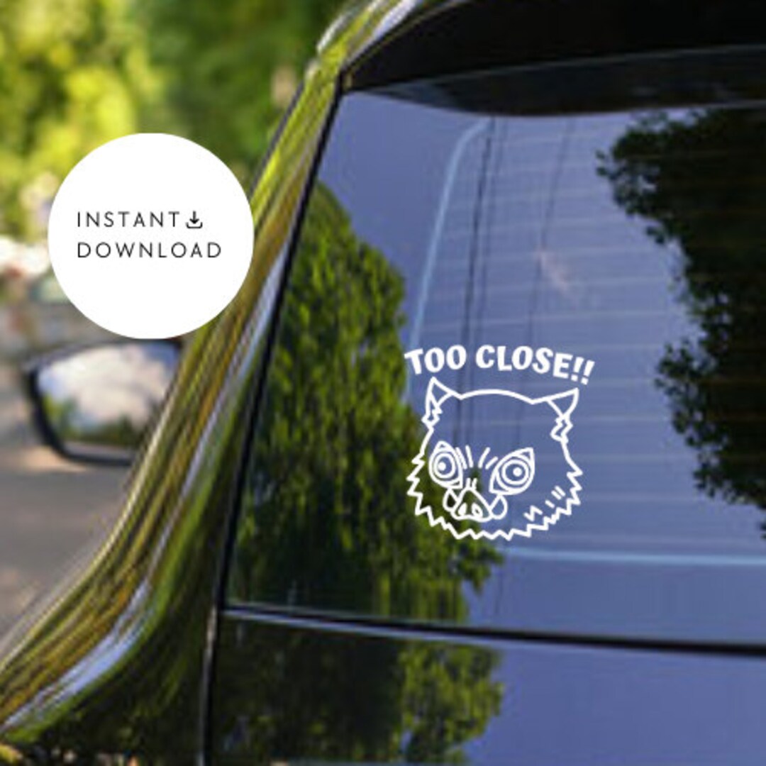 Inosuke Anime Pig Boar Demon Slayer Sign SVG Cute Outline Cricut ...