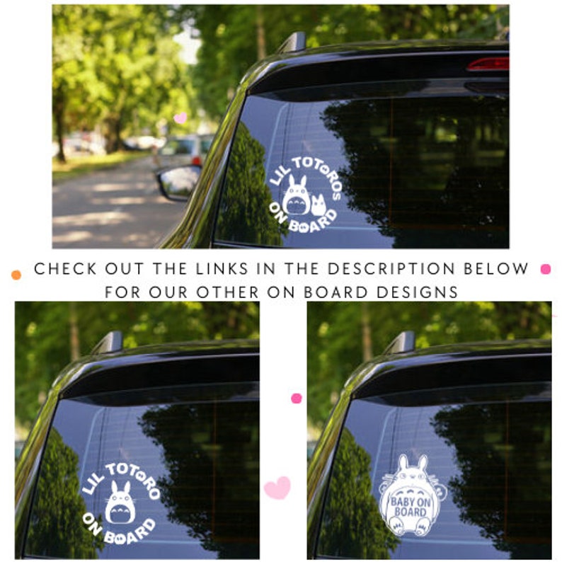 Totoros Baby on Board Sign SVG Cute Outline Cricut Silhouette Cut File ...