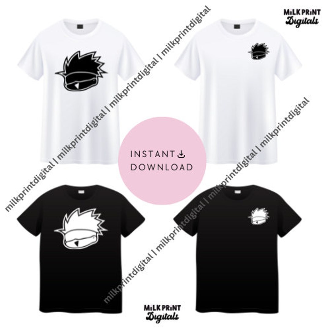 Chibi Gojo Satoru Jujutsu Kaisen Anime Manga Sign SVG Cute Outline ...