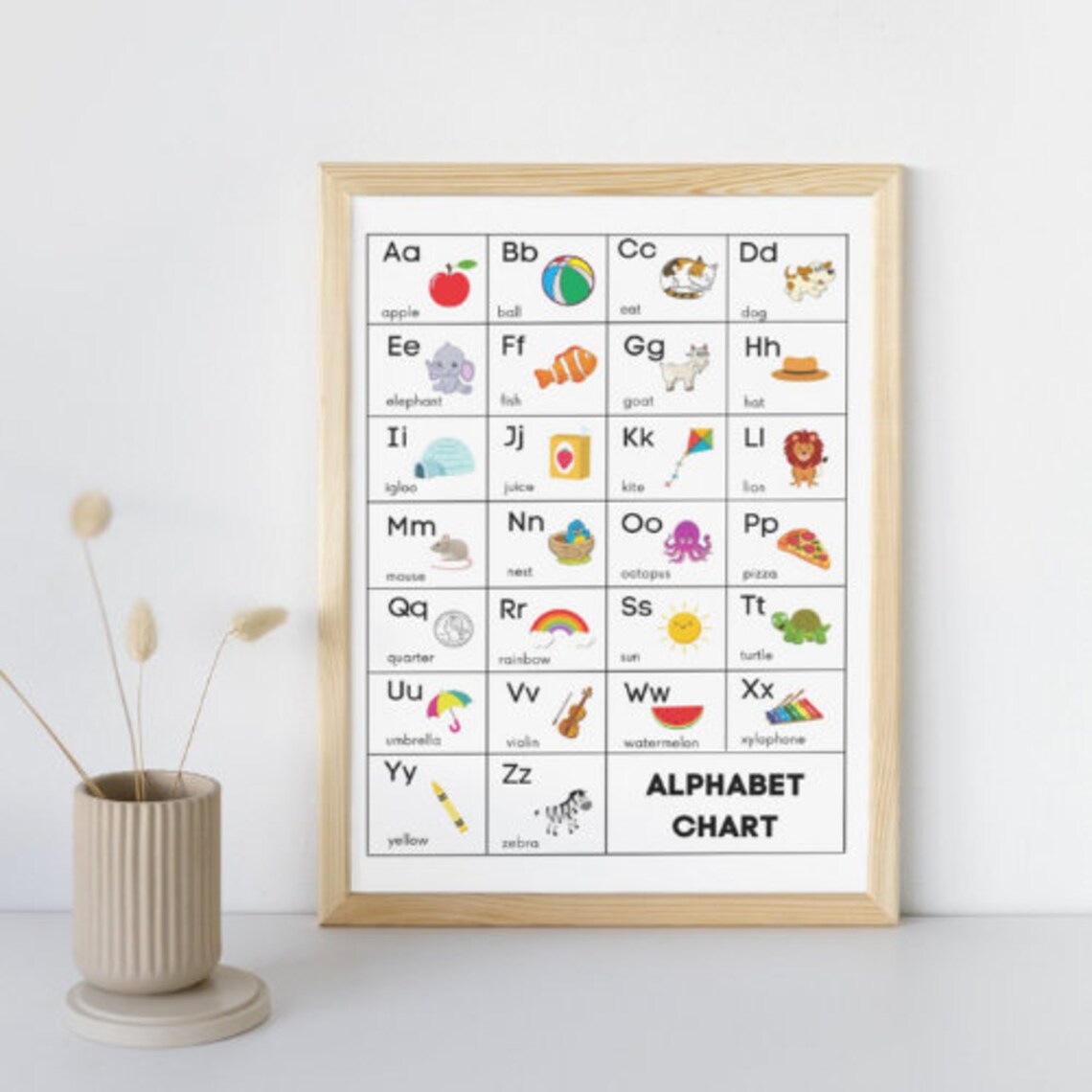 Alphabet Chart Phonics Chart Letter Sound Activity Preschool Montessori ...