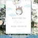 Editable Totoro Baby Shower Welcome Sign Blue Clouds Balloons Studio ...