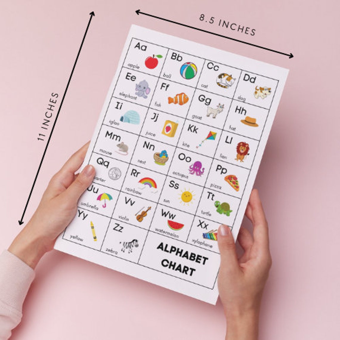 Alphabet Chart Phonics Chart Letter Sound Activity Preschool Montessori ...