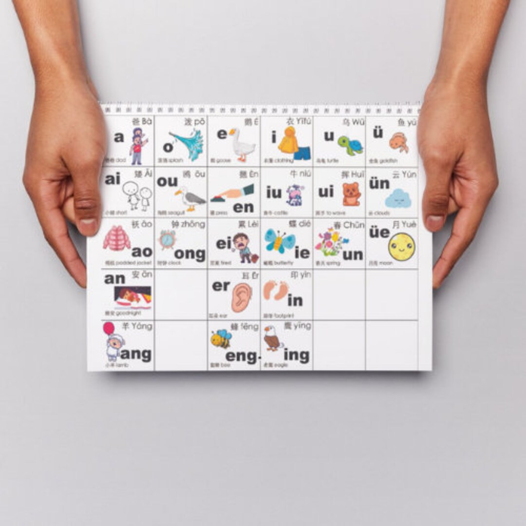 AEIOU Phonics Chinese Mandarin Chart Letter Sound Activity Print ...