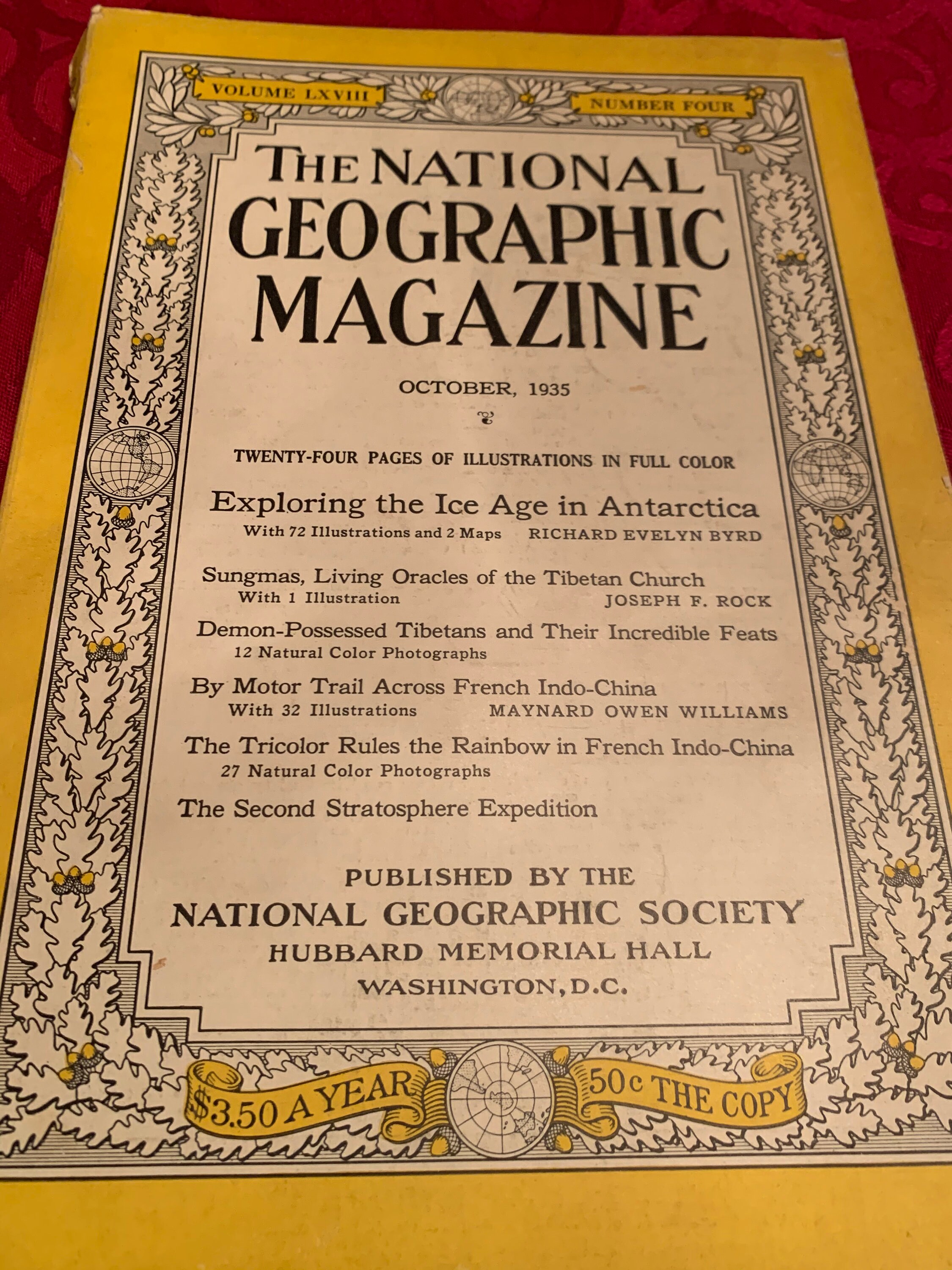 October 1935 National Geographic Magazine - Etsy