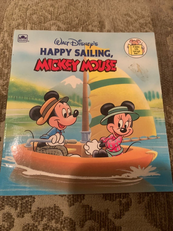 Walt Disneys Happy Sailing Mickey Mouse Golden Little Look | Etsy
