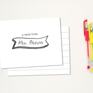Personalized Teacher Note, Editable Stationery, Classroom Theme ...