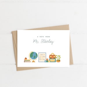 Personalized Teacher Note, Editable Stationery, Classroom Theme ...