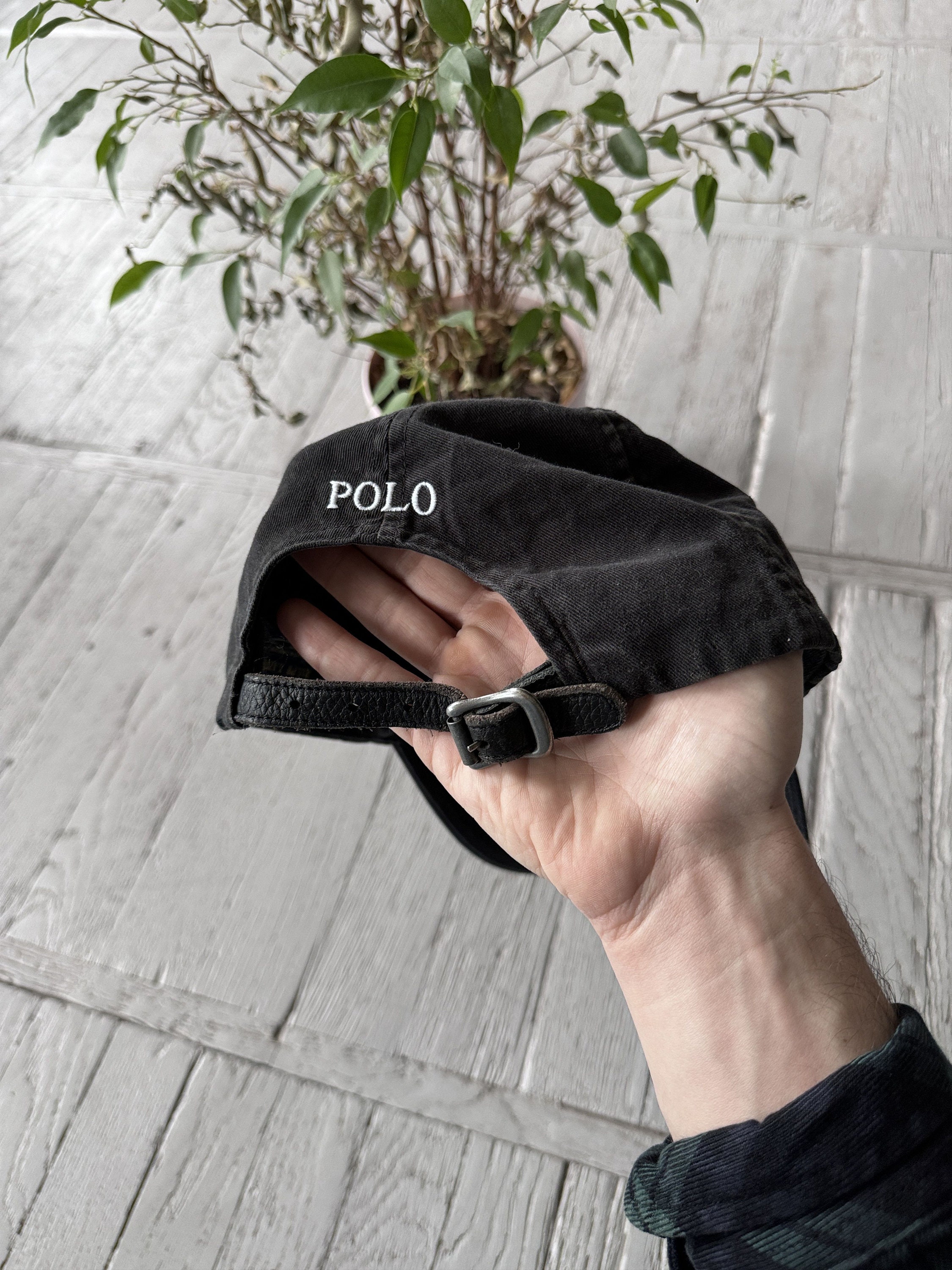 Vintage Polo Ralph Lauren Classic Logo Baseball Cap Black Size M - Etsy