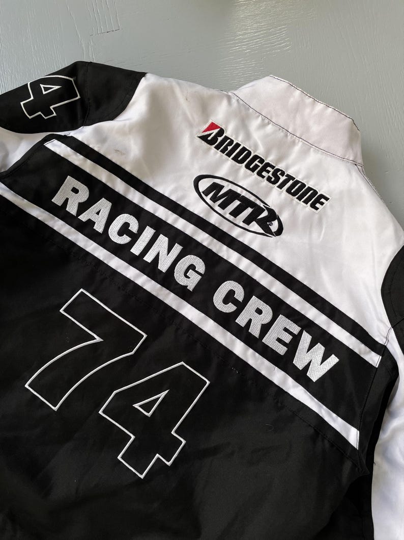 Vintage Speed Rider Racing Team Moto Jacket Nylon Black White Size M - Etsy