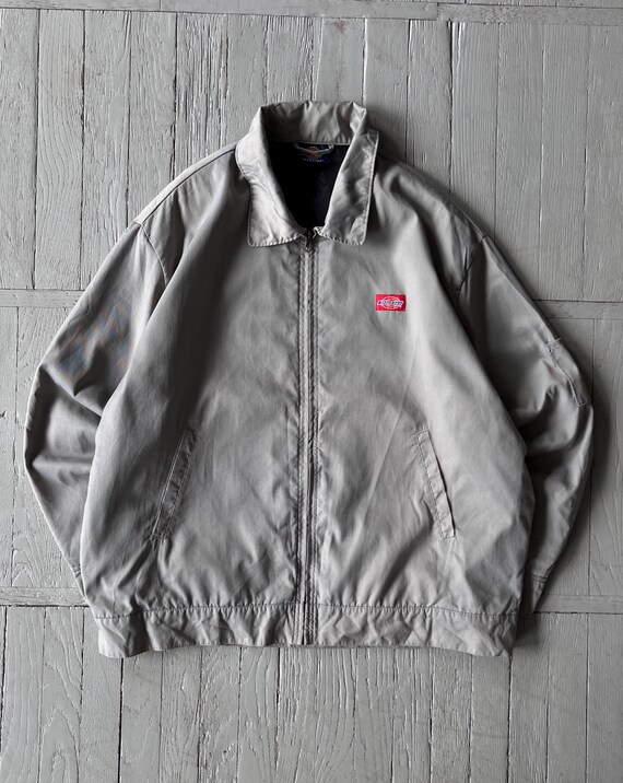 Vintage Dickies Collared Work Logo Oversized Pocket J Gem 0817