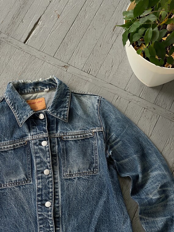 Vintage 1998 Rare Helmut Lang Archive Washed Blue Den… - Gem