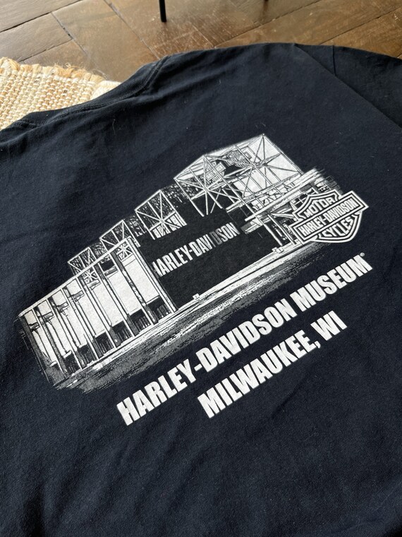 Vintage Harley Davidson Milwaukee Tee Shirt Black X L… - Gem