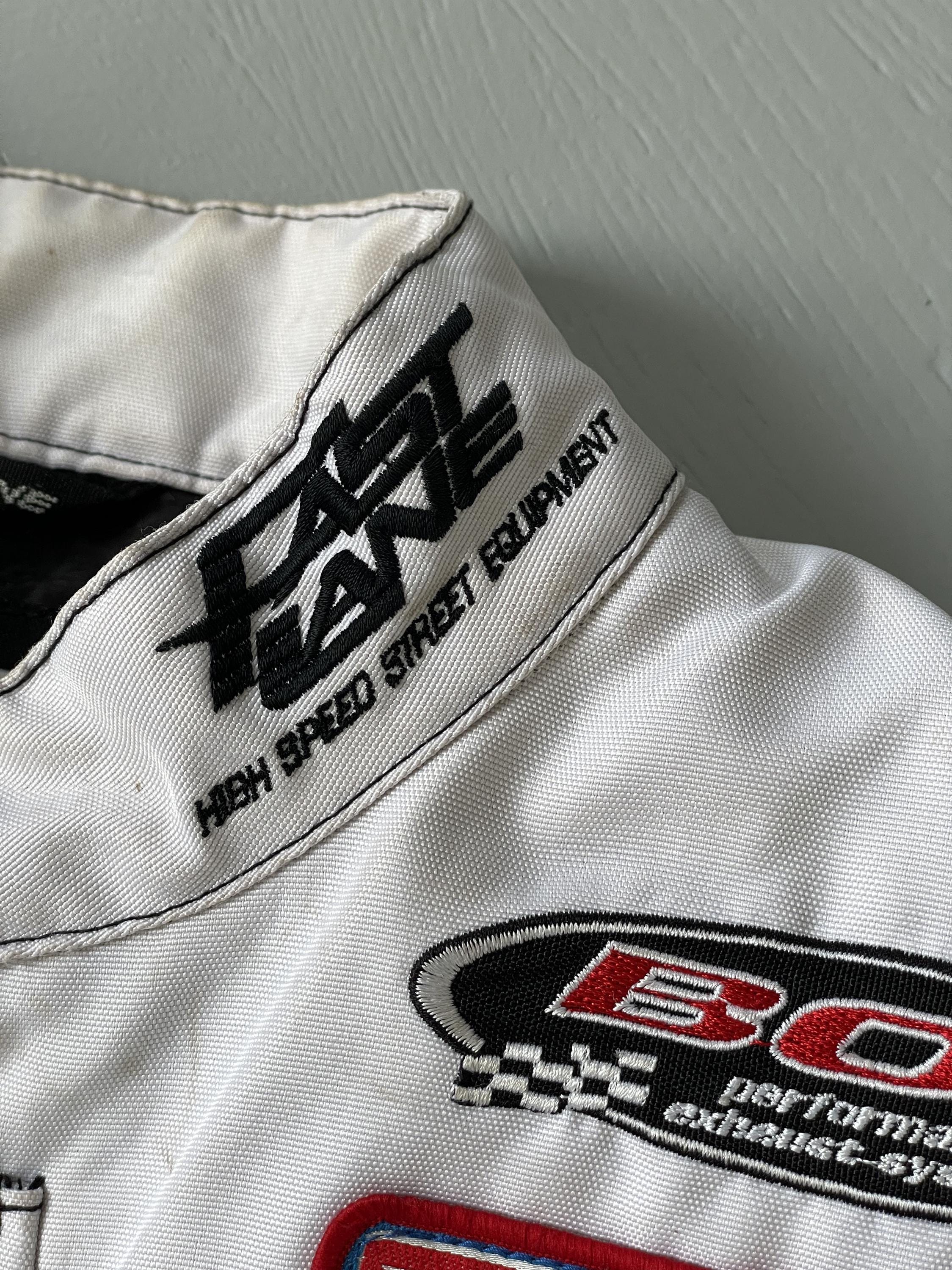 Vintage Speed Rider Racing Team Moto Jacket Nylon Black White Size M - Etsy
