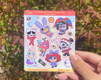 Pomni Sticker | 4” TADC the Amazing Digital Circus Stickers | Glossy ...