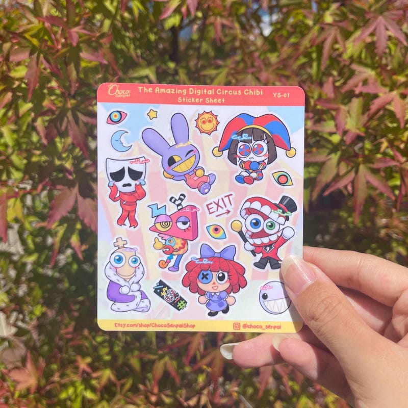 Pomni Sticker Vinyl - Etsy UK