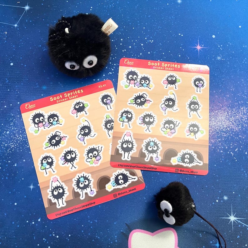 Soot Sprites Sticker Sheet - Etsy