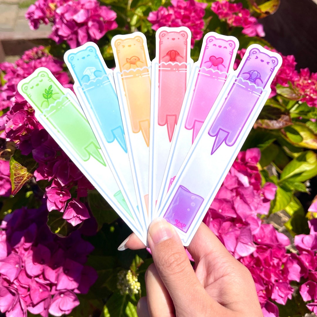 Otter Pop Clear Sticker - 5 Inch Glossy, Cute, Ice Pops, Otter Iceicles ...