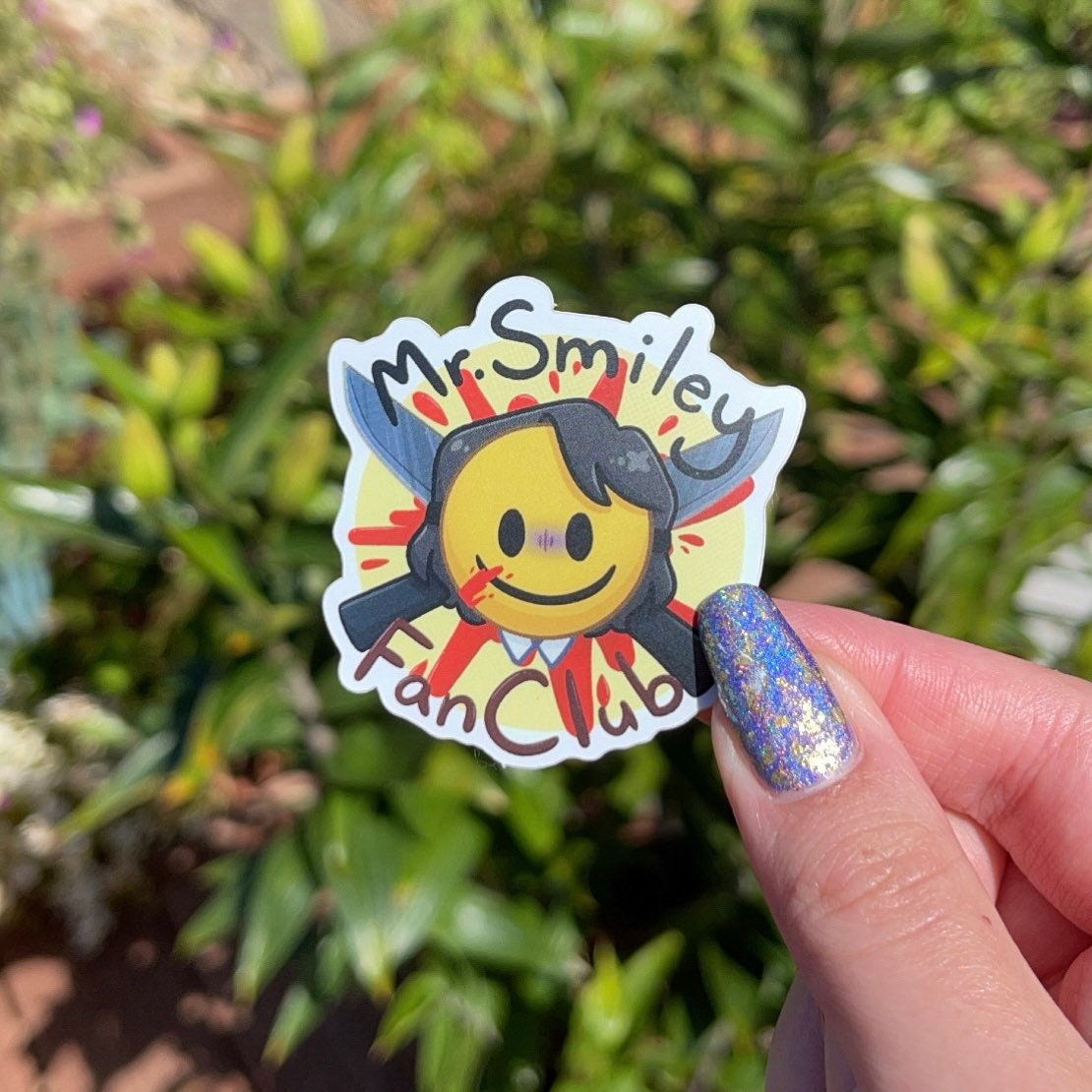 Mr. Smiley Shiny Matte Sticker - Etsy UK