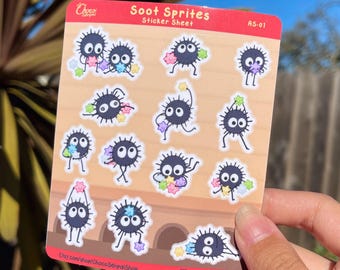Susuwatari Soot Sprite Sticker Sheet - Etsy