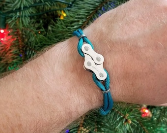 Bike Chain Paracord Bracelet - Etsy