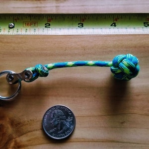 Ball & Chain | Bike Chain Link | Paracord Globe Knot Keychain ...