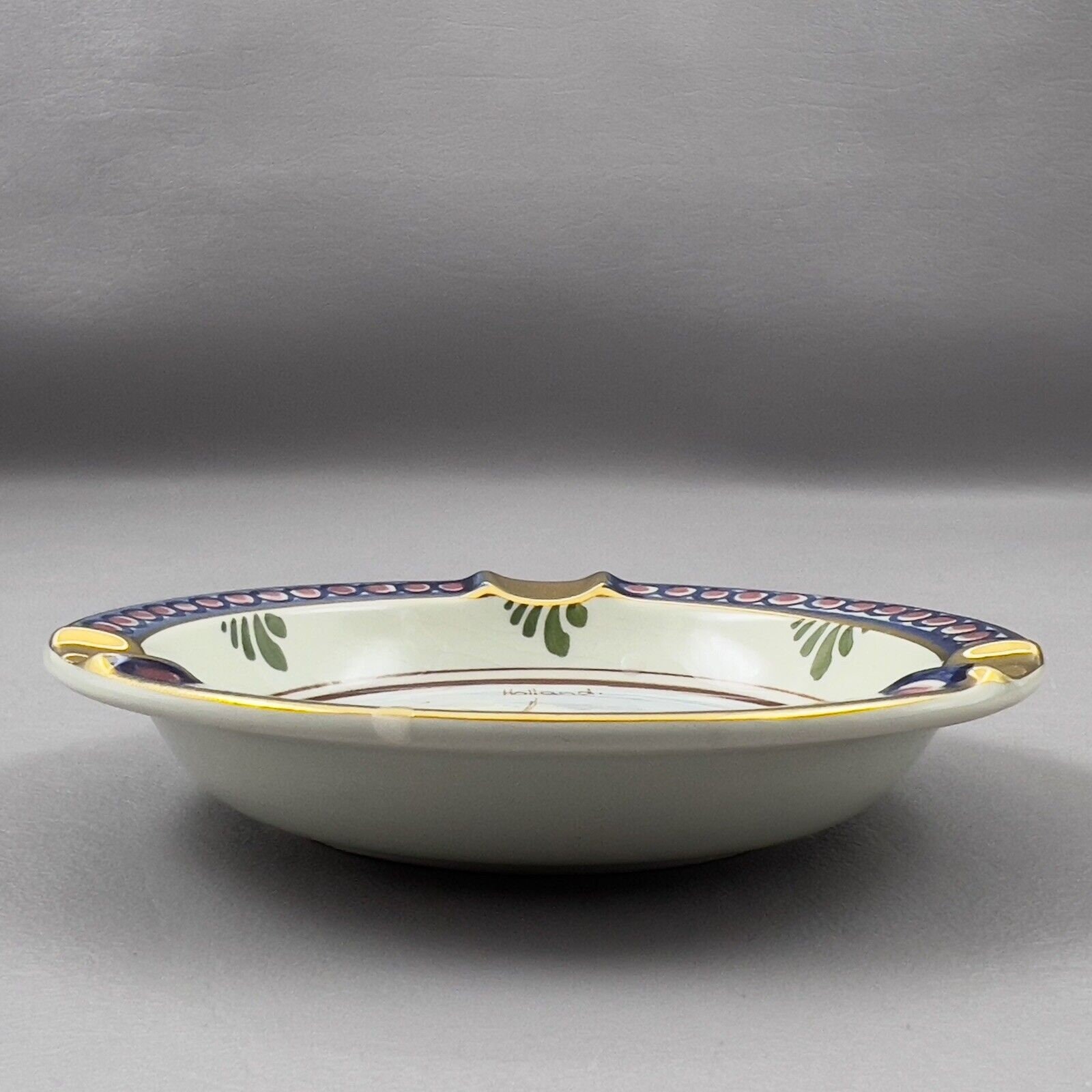 Vintage Holland Ceramic Ashtray Windmill Gold Trim 3 Slot - Etsy